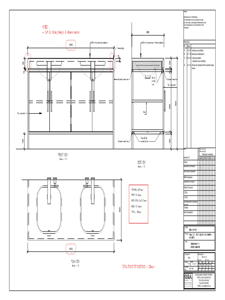 Tender Drawings | PDF | Countertop | Architectural Design