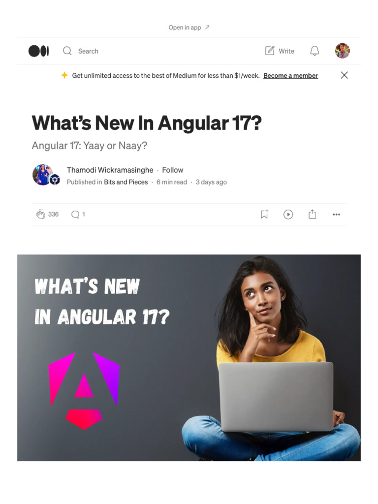 What's New in Angular 17 - Angular 17 - Yaay or Naay - by Thamodi ...
