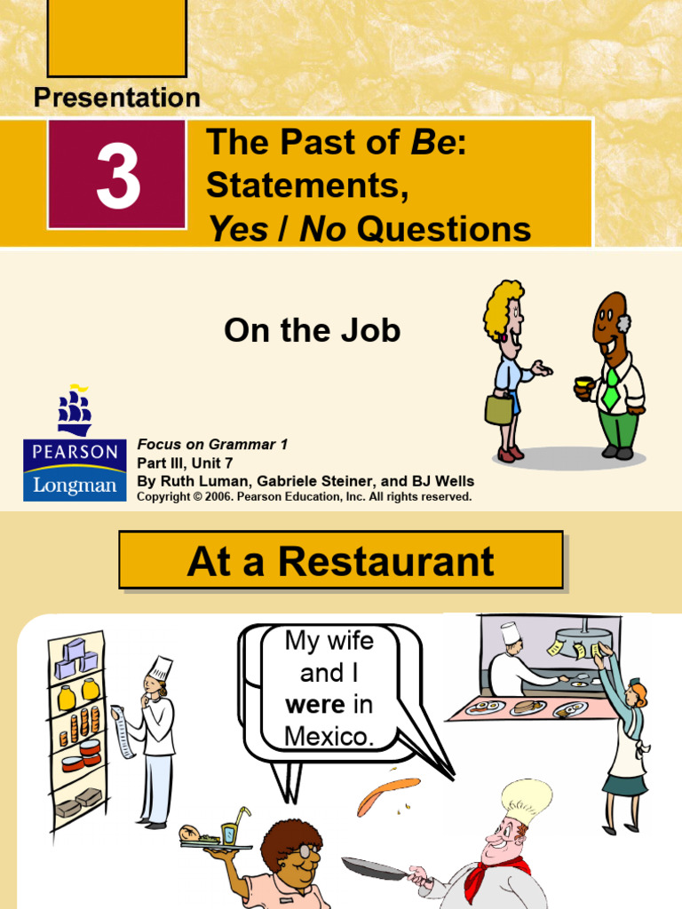 The Past of Be - Statements - Yes - No | PDF | Question | Languages