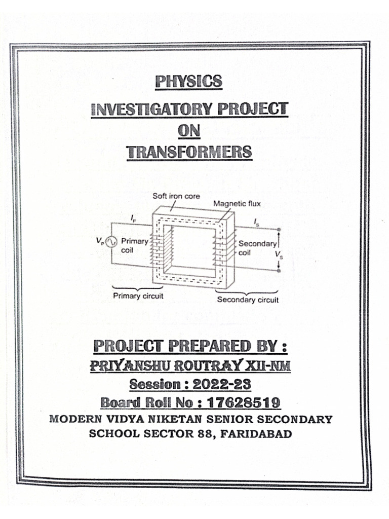 Project Report on Transformer | PDF