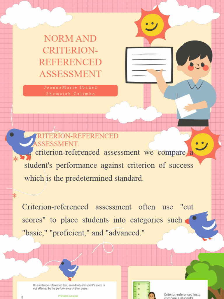 Norm and Criterion Referenced Assessment | PDF
