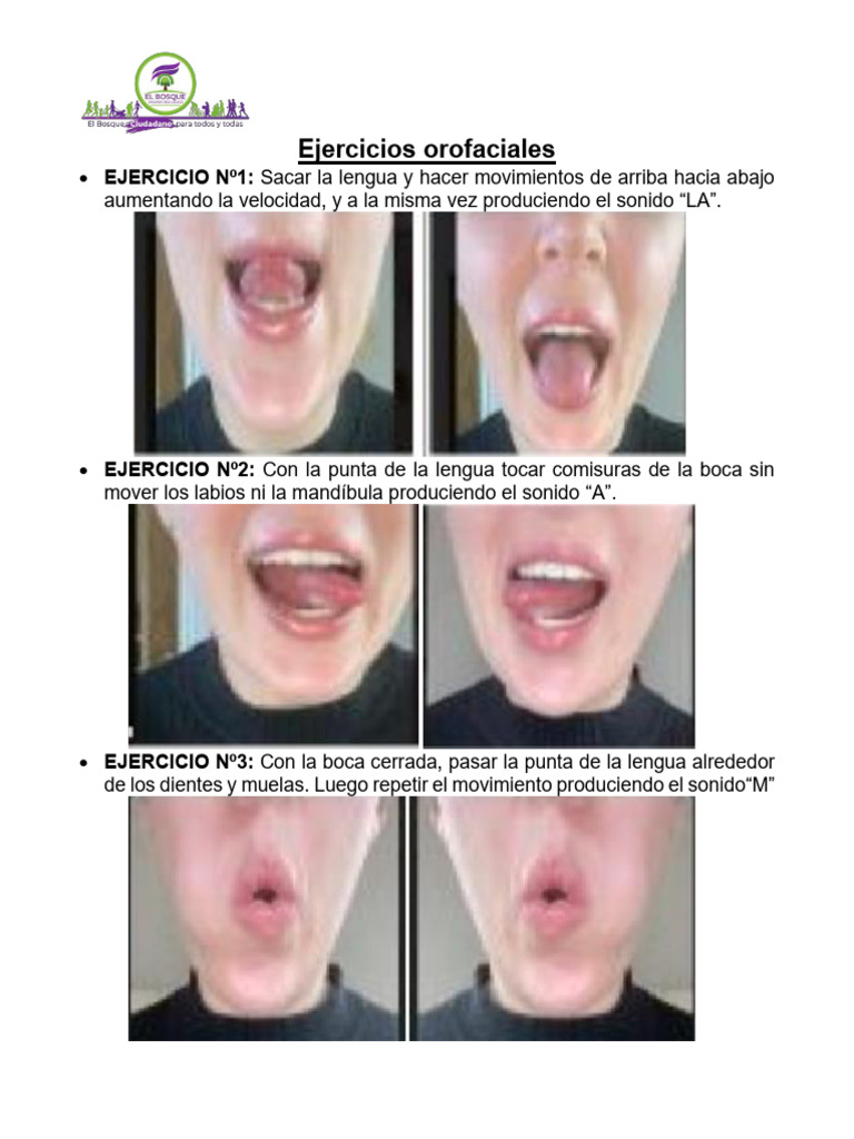 Ejercicios oromotores | PDF