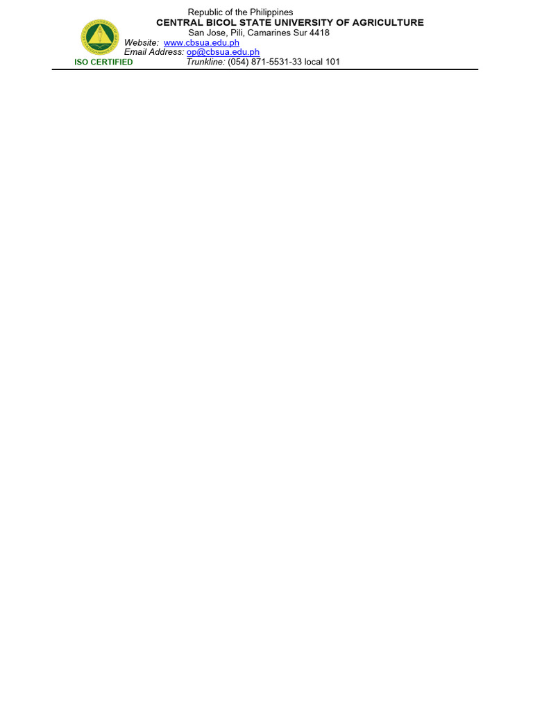 Cbsua Header 2021 | PDF