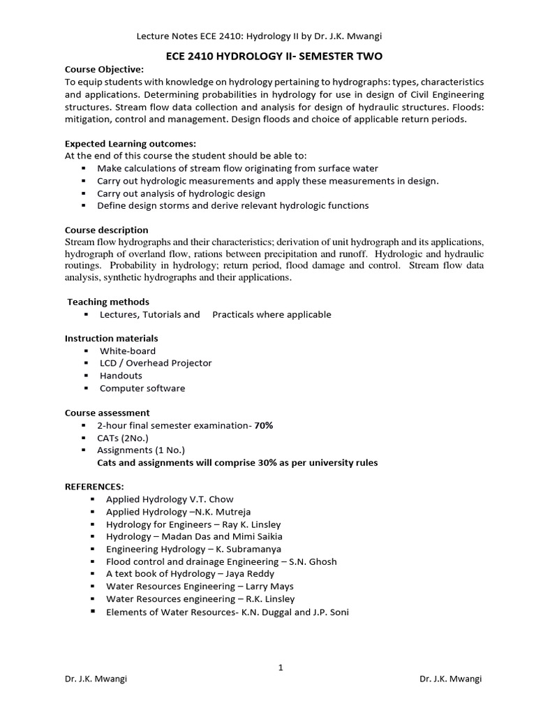 Hydrology | PDF | Drainage Basin | Surface Runoff