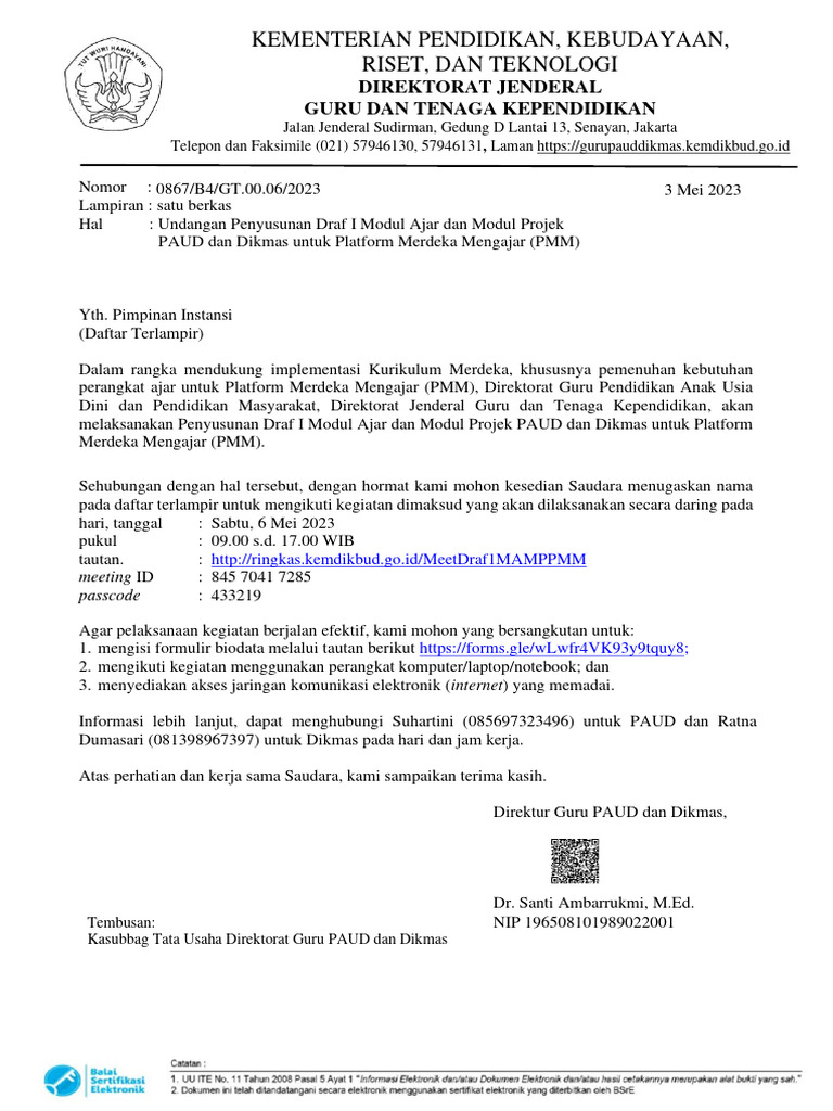 Dokumen 203471 1683095571 Undangan-Penyusunan | PDF