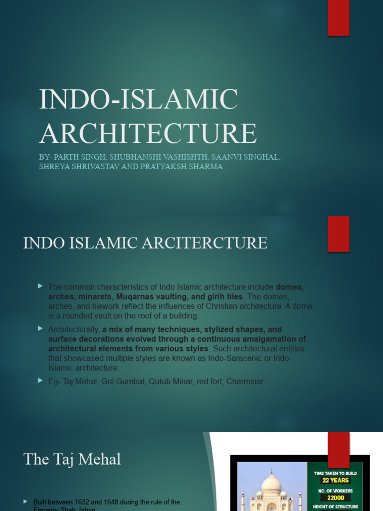 Key Features of Indo-Islamic Architecture | PDF | Architectural Styles ...