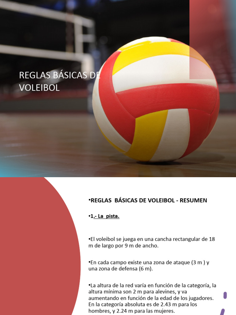 Reglas de Volleyball | PDF | Vóleibol | Deportes