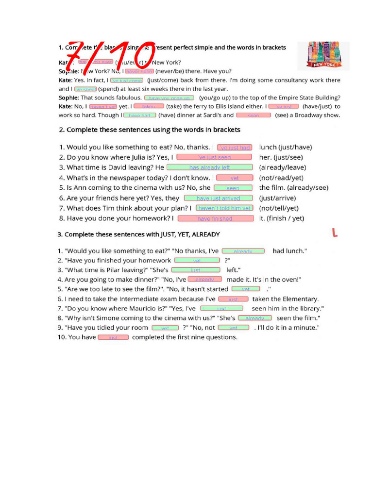 Present Perfect Forms | PDF