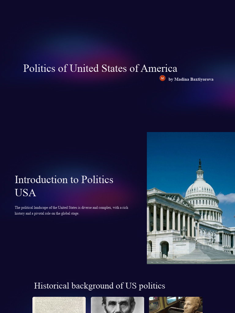 Introduction To Politics USA | PDF | American Government | Politics Of ...