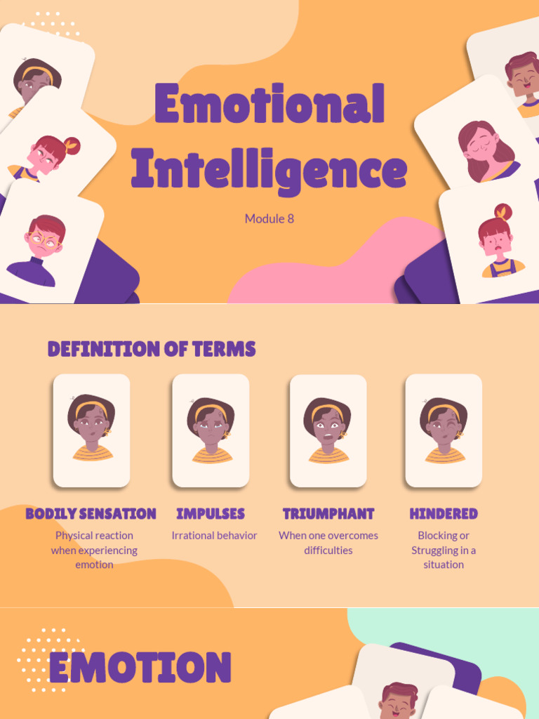 Module 8 Emotional Intelligence | PDF | Feeling | Emotions