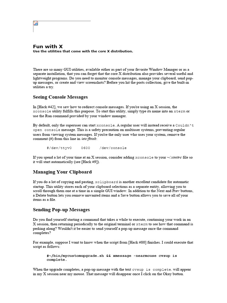 Hack BSD | PDF | Screenshot | Command Line Interface