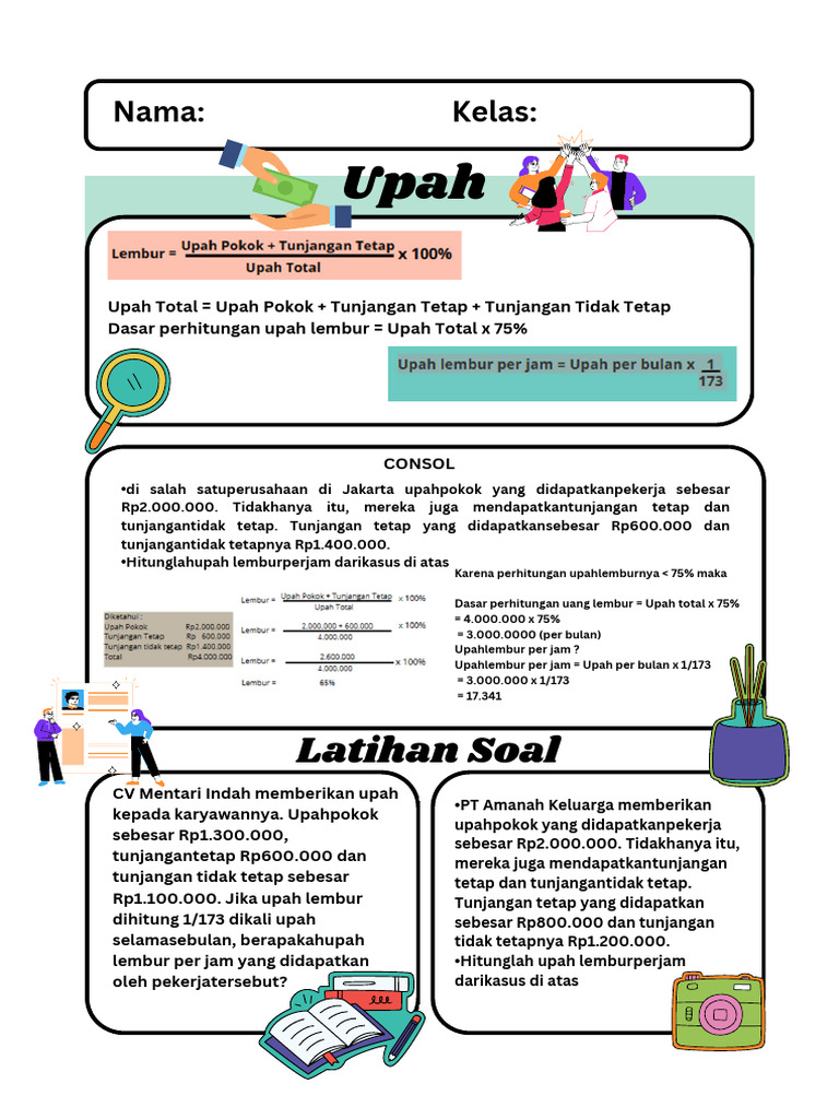 Latihan Soal Upah | PDF
