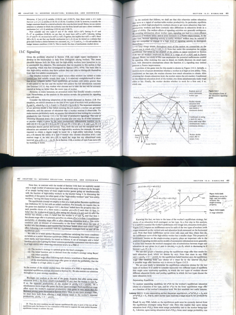 Signaling and Screening | PDF
