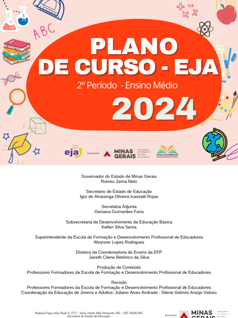 Eja 2 Periodo em Linguagens Plano de Curso 2024 Ensino Medio | PDF | Linguística | Sociologia