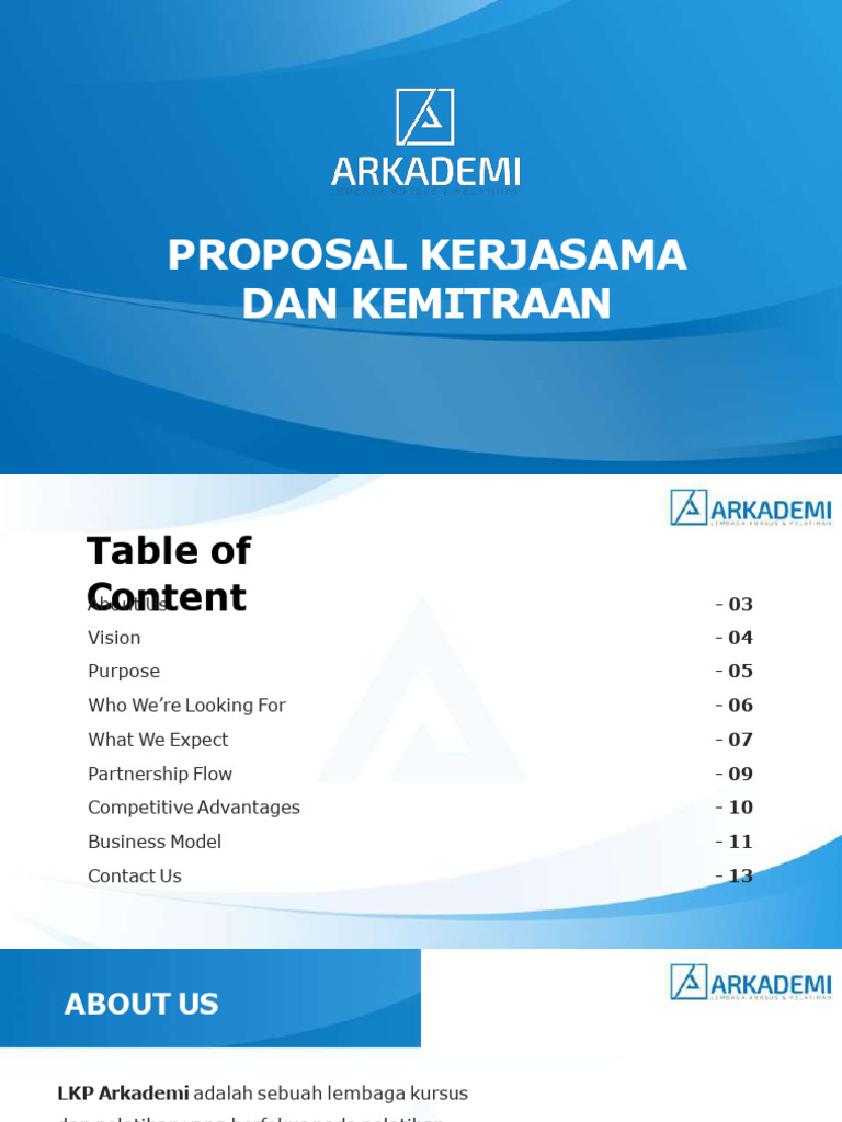 Proposal Kerjasama LKP Arkademi JRC - Sales Development | PDF