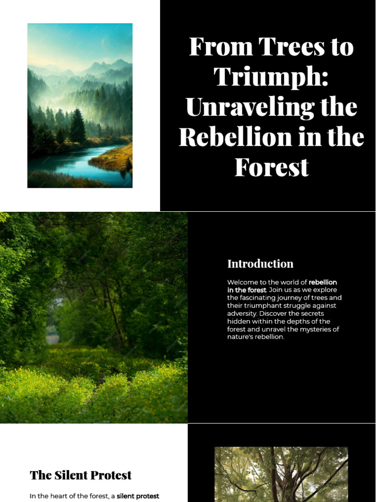 Wepik From Trees To Triumph Unraveling The Rebellion in The Forest 20231029162334KX5V | PDF