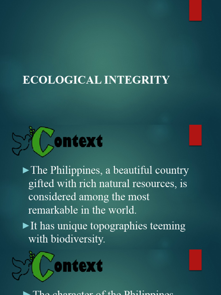 Ecological Integrity | PDF | Genesis Creation Narrative | Catholic ...