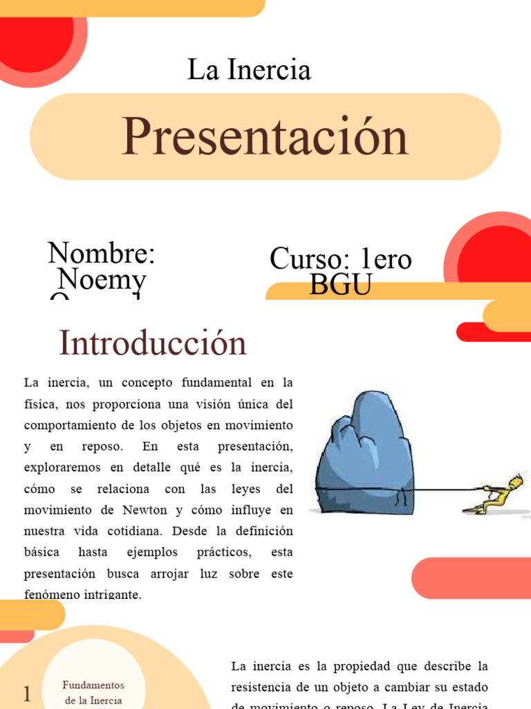 La Inercia Noemy Quezada | PDF | Inercia | Las leyes del movimiento de ... La Inercia Noemy Quezada | PDF | Inercia | Las leyes del movimiento de ...