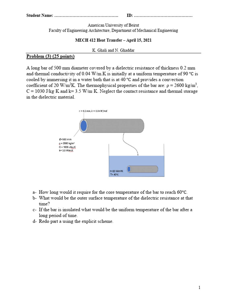 Midterm P3 MECH412 2021 | PDF