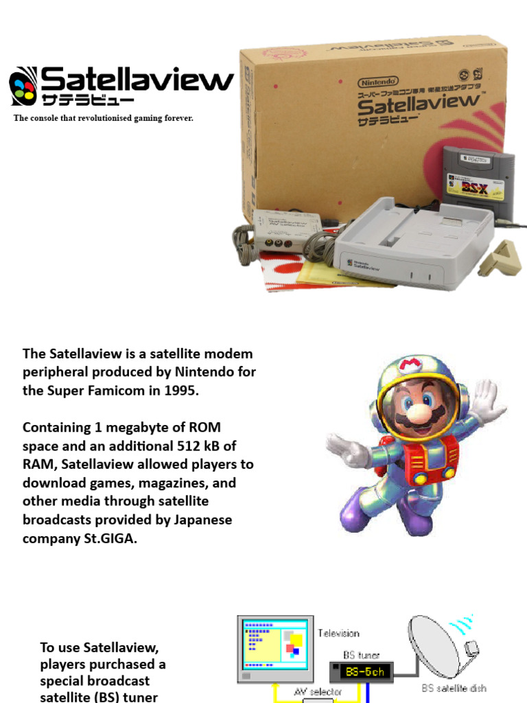 Satellaview Presentation (Completed) | PDF