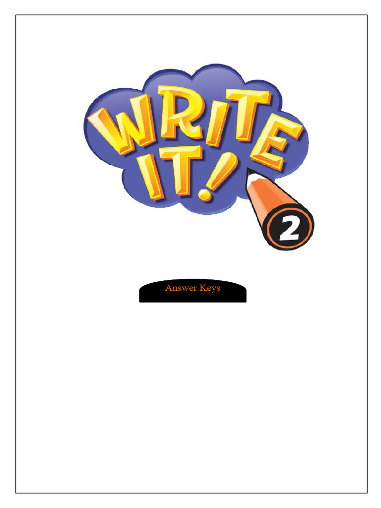 Write It! 2 TB Answer Key | PDF | Potato | Unmanned Aerial Vehicle