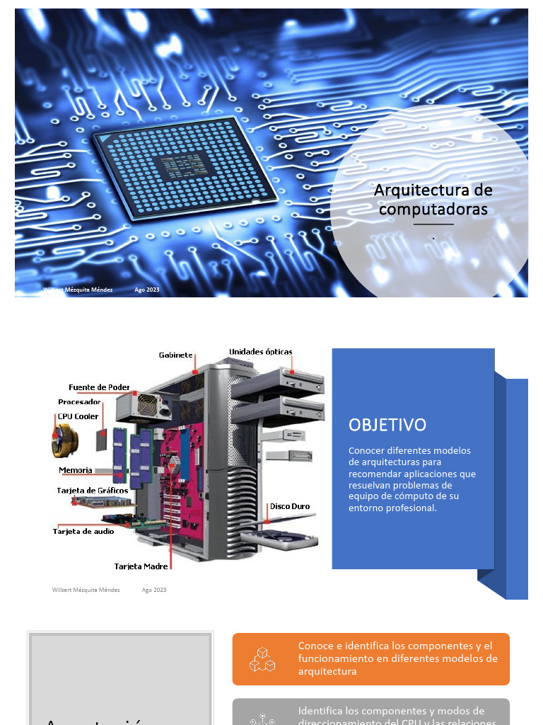 Sesión Inicial - Arquitectura de Computadoras Ene2024 | PDF | Arquitectura de Computadores ...