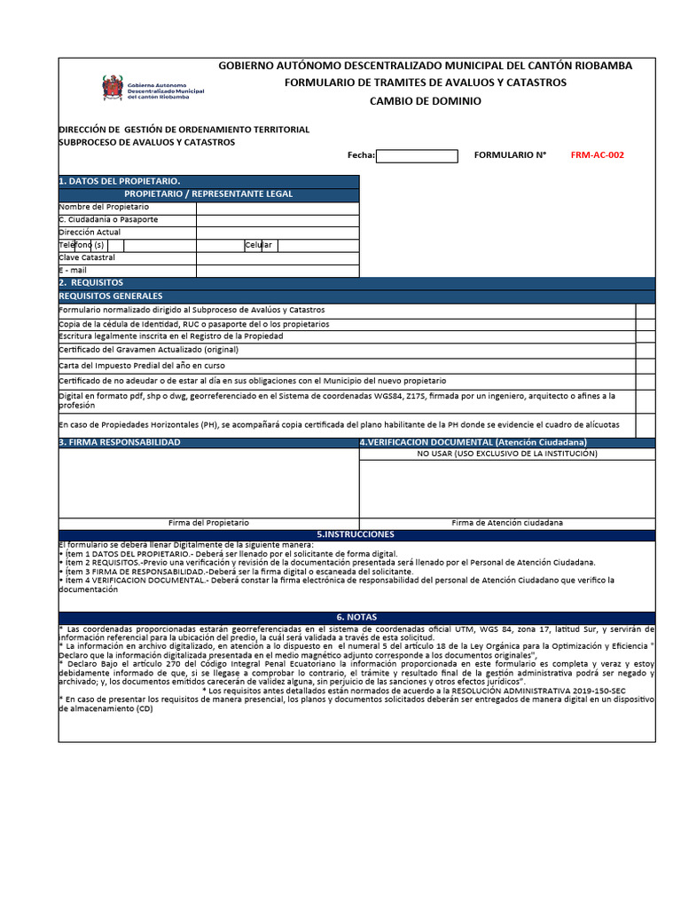 002 Cambio de Dominio | PDF