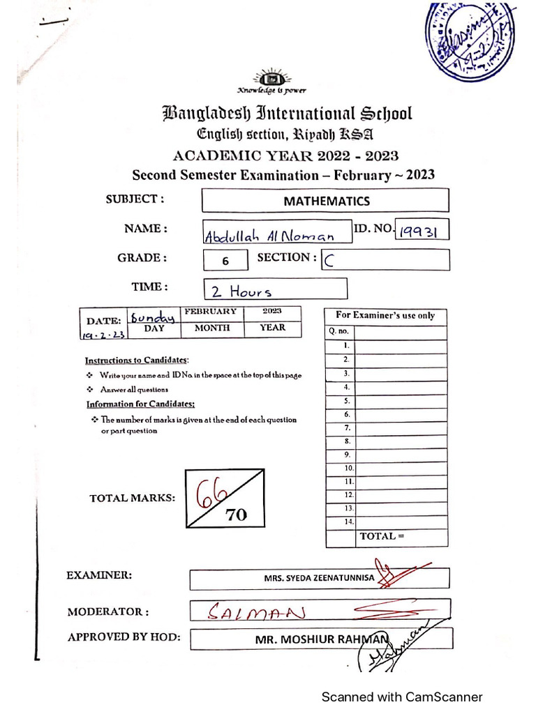 Mathematics (Second Semester) | PDF