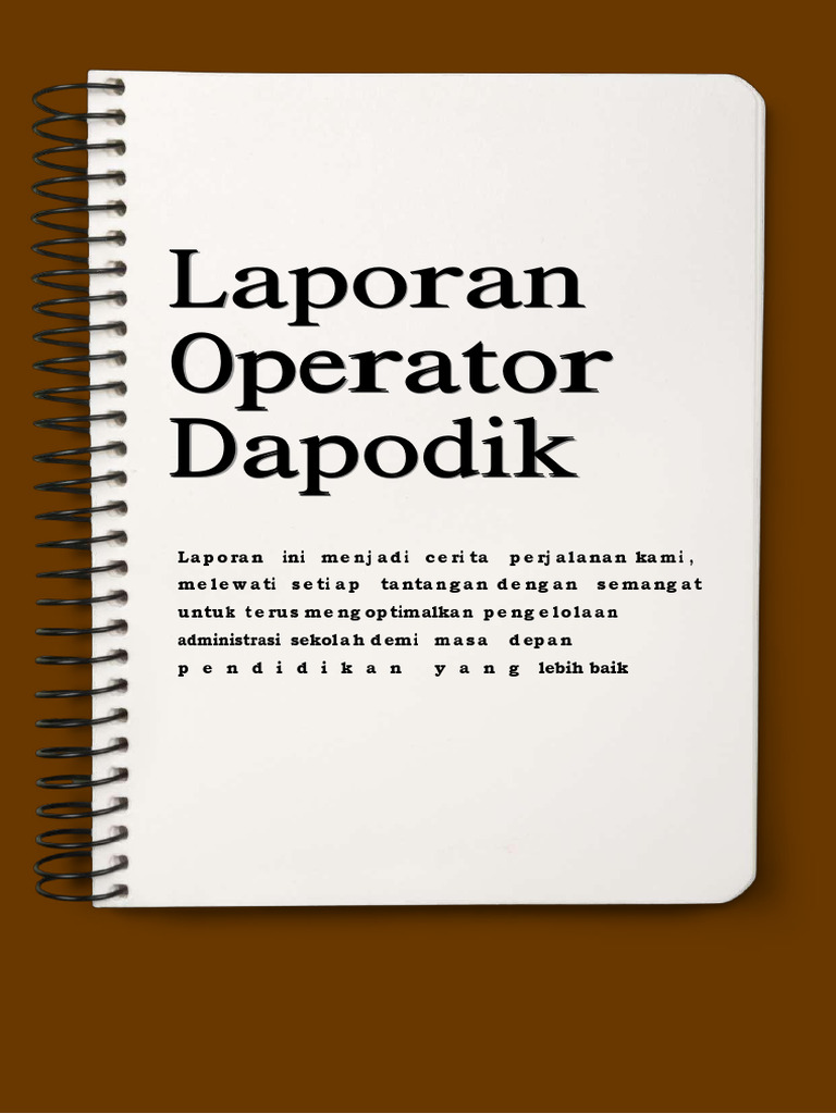 LAPORAN OPERATOR DAPODIK | PDF
