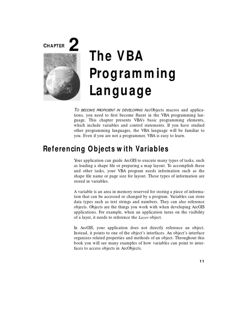 The Vba Programming Language: Referencing Objects With Variables | Download Free PDF | Variable ...