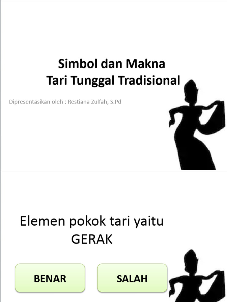 Simbol Dan Makna Tari Tunggal Tradisional | PDF