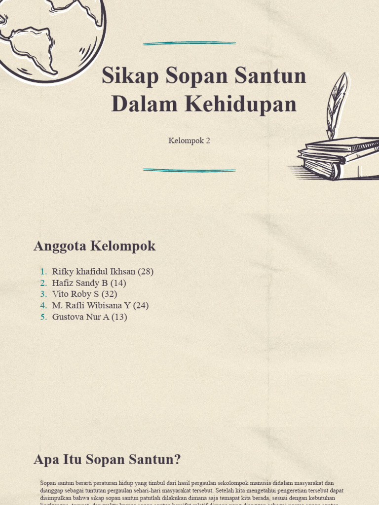 Pentingnya Sopan Santun Sehari-hari | PDF | Karier & Perkembangan ...