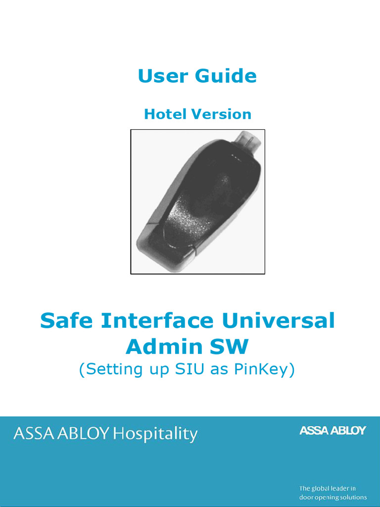 500-381-8 Safe Interface Universal Admin SW (Hotel) | Download Free PDF ...