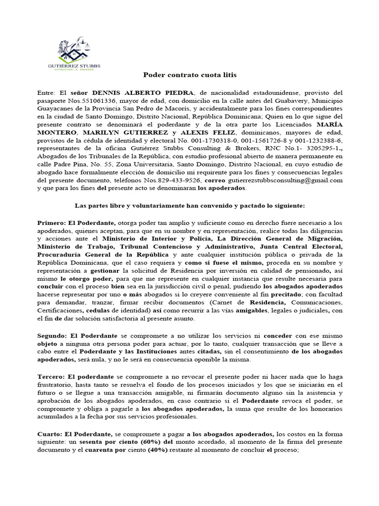 poder DENIS PIEDRA | PDF | República Dominicana | Gobierno