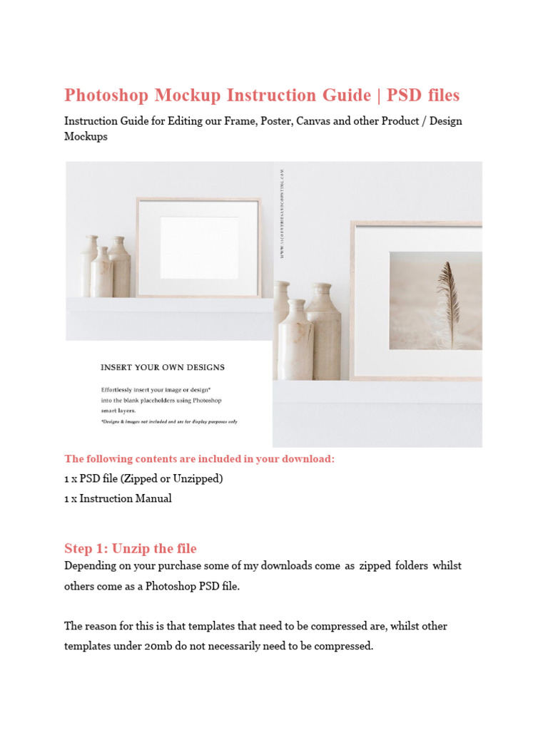 Photoshop Mockup Editing Guide | PDF | Adobe Photoshop | Computer File