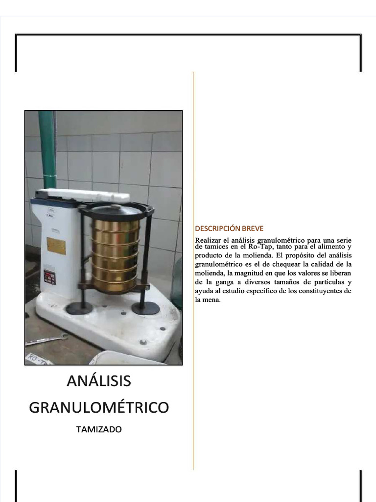 PDF Analisis Granulometrico - Compress | PDF | Chemical Substances ...