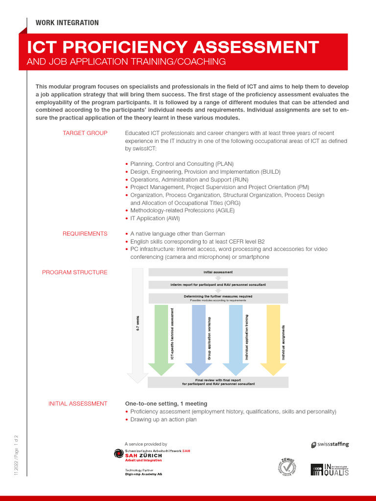 04.02.04. - Factsheet ICT Proficiency Asessment & Coaching - 2023 | PDF ...