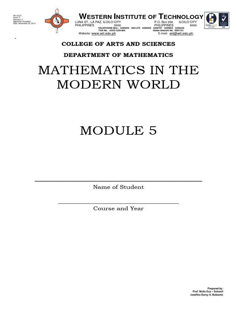 Symbolic Logic in Mathematics Module 5 | PDF | Mathematics | Logical ...