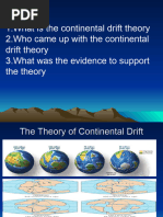 Evidences of Continental Drift | PDF | Continent | Plate Tectonics