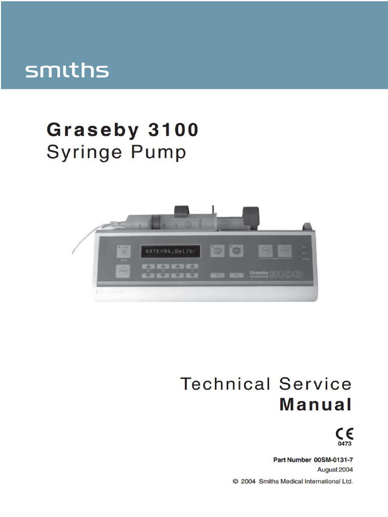 Graseby 3100 Syringe Pump - Service Manual | PDF
