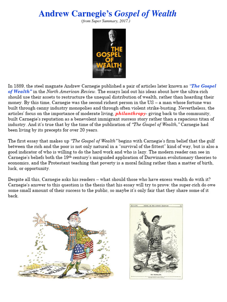 Andrew Carnegie | PDF | John D. Rockefeller | Andrew Carnegie