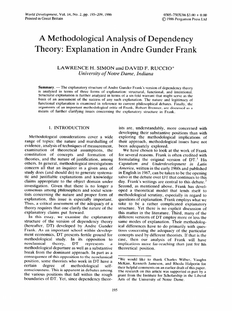 Simon 1986 | PDF | Theory | Methodology