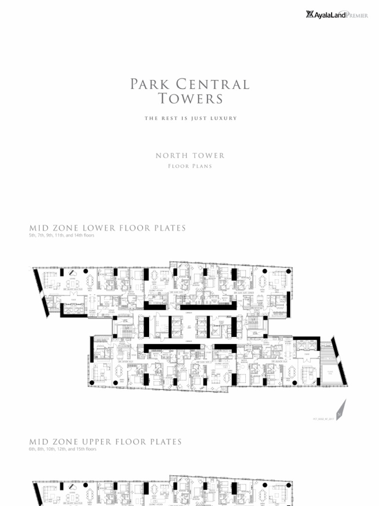 Park Central North Tower - Consolidated Floor Plans | PDF