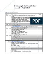 Cashier Checklist | PDF