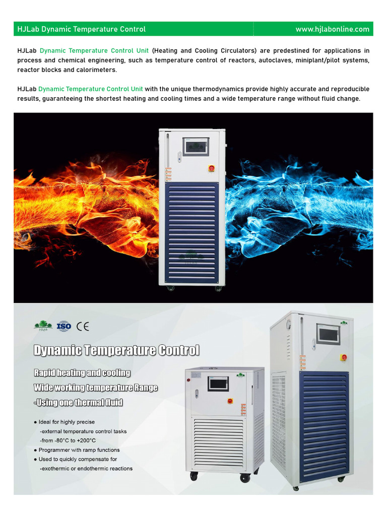 HJLab DynamicTemperatureControlUnit Brochures | PDF | Temperature | Physical Quantities