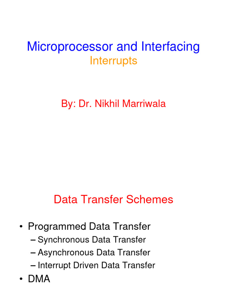 Interrupts and 8259 Chip | PDF | Bios | Central Processing Unit