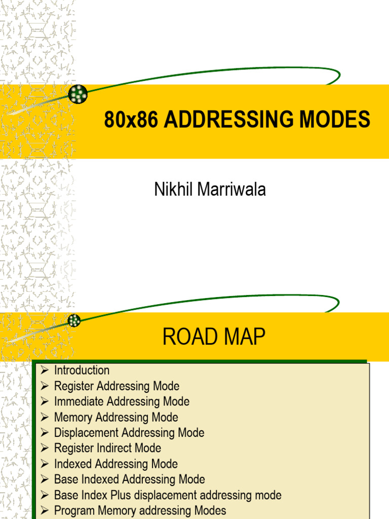 Addressing Modes | PDF | X86 Architecture | Computer Science