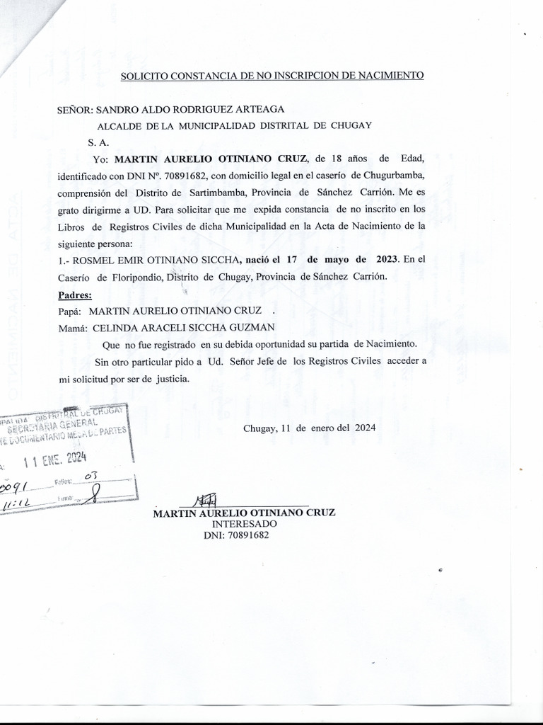 Modelo de Solicitud | PDF