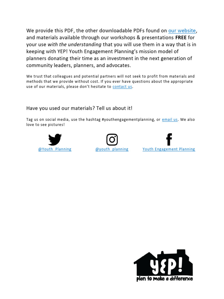 Yep Urban Planning Awareness Flyer | PDF | Urban Planning