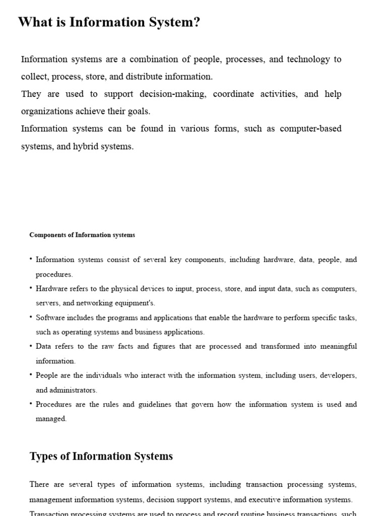 Information System | PDF | Information System | Information